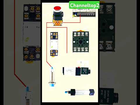 Proximity sensor control solenoid valve wiring diagram. #bangladesh #viralvideo #video