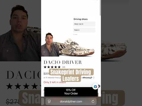 Donald Pliner $240 Snakeprint Driving Loafers — Would You Wear These?