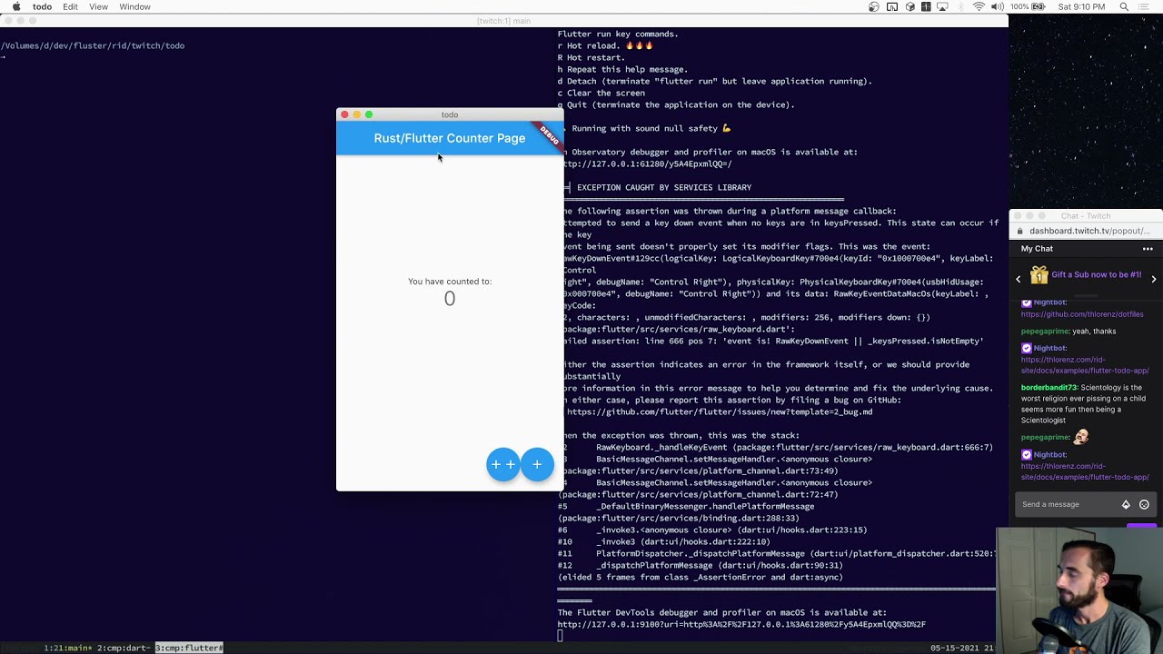 Building a Flutter Todo App with all Application logic implemented in Rust
