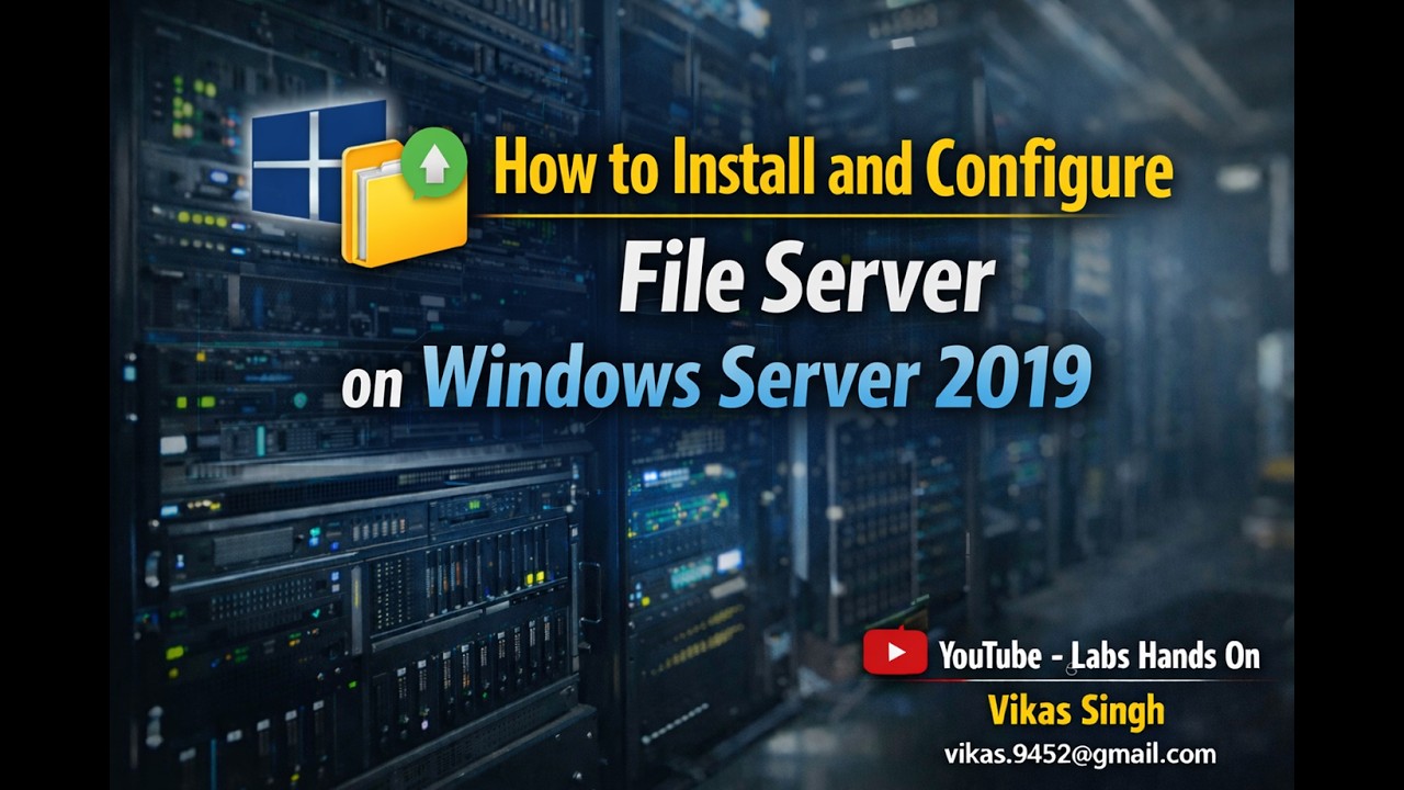 How to Install and Configure File Server on Windows Server 2019 | Step-by-Step File Services Guide