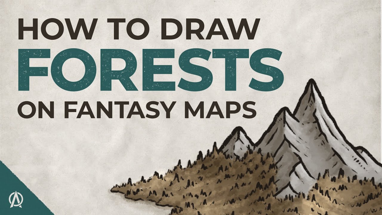 How to Draw Forests on Fantasy Maps - Simple Organic Style for Regional Maps