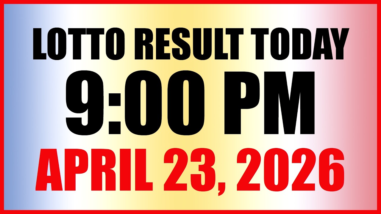 Lotto Result Today 9pm Draw April 23, 2026 Swertres Ez2 PCSO