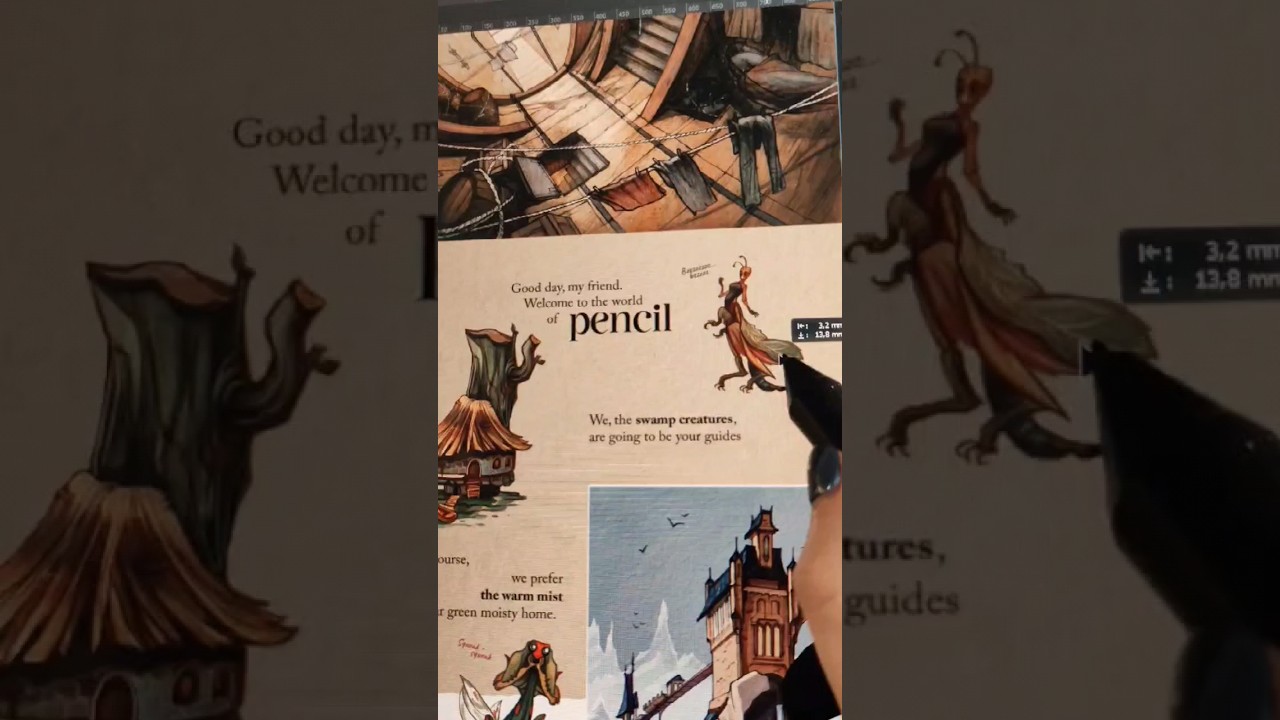 Creating a behance project #art #behance #artproject #portfolio #pencil #drawing