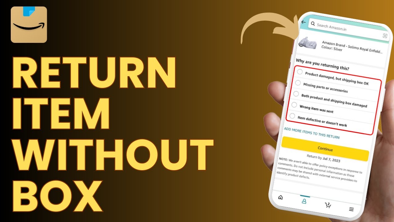 How to Return Item on Amazon Without Original Box