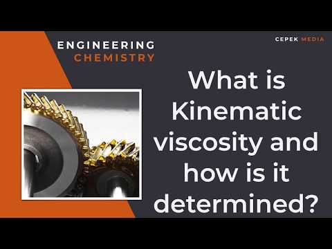 What is kinematic viscosity and how is it determined?