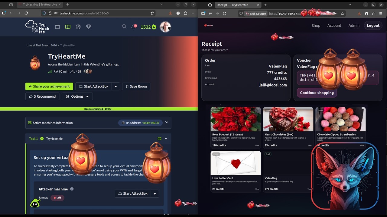 TryHackMe TryHeartMe | JWT | Full Walkthrough 2026