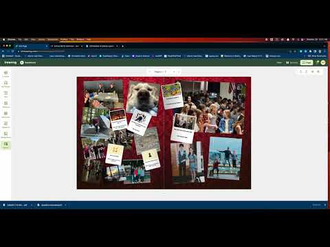 How to customize your 2 pages for the yearbook on treering.com