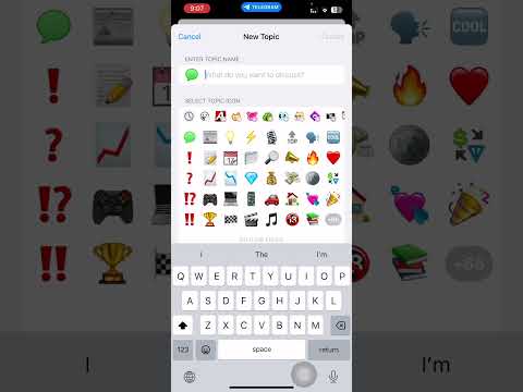 Create topic with in telegram group chat