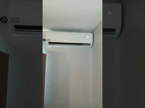 A 24000 btu 3D D.C. Inverter R410a High Efficiency Air Conditioning System On Commissioning Test!