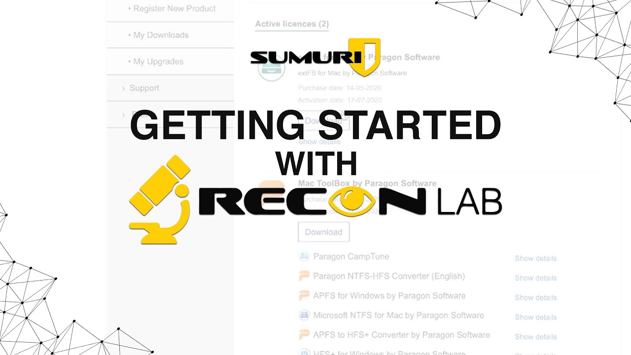 Getting Started with RECON LAB | macOS Forensic Software | SUMURI