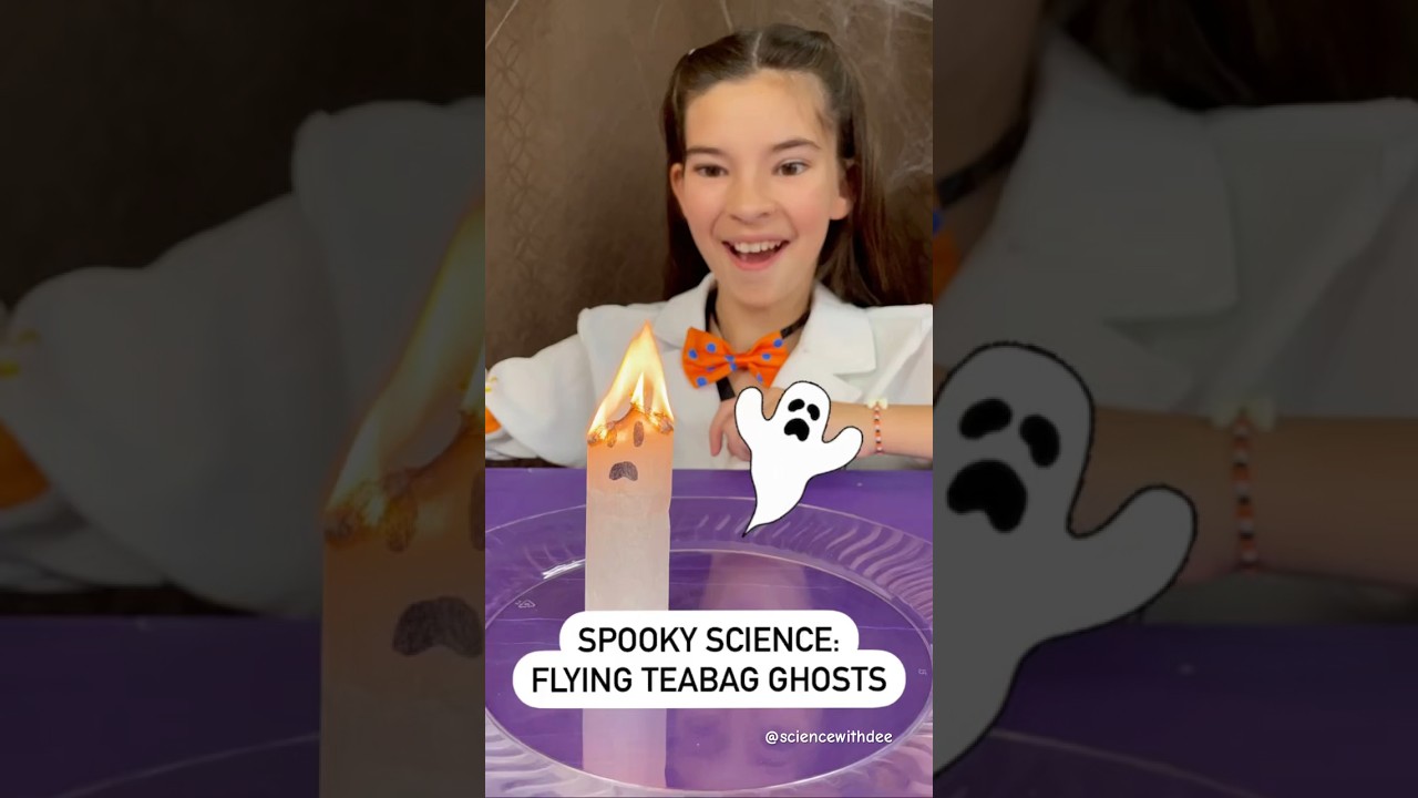 Spooky Science: Flying Teabag Ghosts! #ghost #halloween #spookyscience