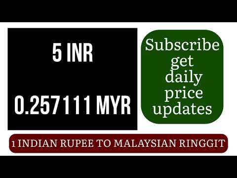 Indian Rupee to Malaysian Ringgit Currency Exchange Rates Today 22 October 2024