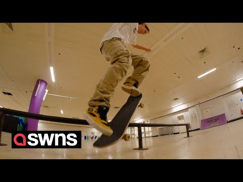 Former Sainsbury's supermarket turned into indoor skatepark | SWNS