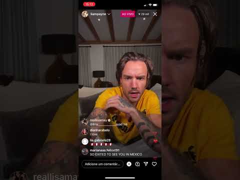 Liam Payne live Instagram 2023/07/08