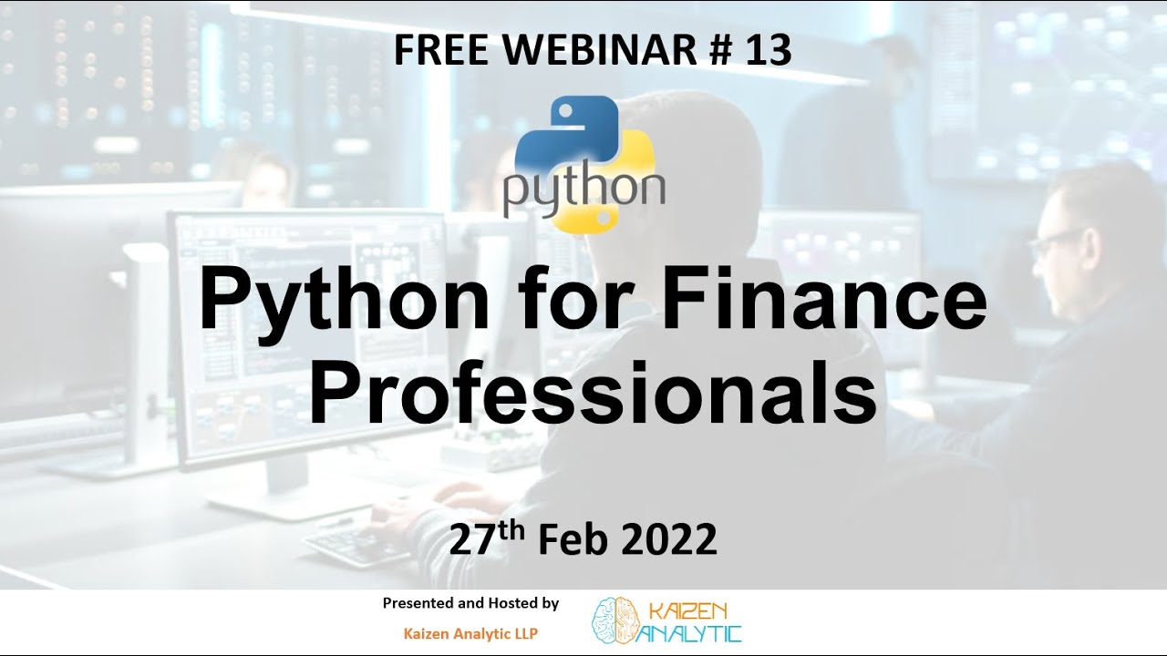 Free Webinar   Python for Finance Professionals