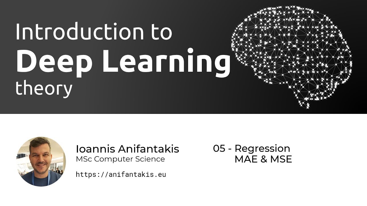 Deep Learning - 05 Regression MAE & MSE Error Functions