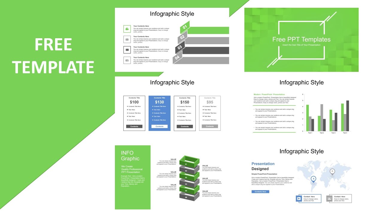 Aesthetic PowerPoint Template #5 | Abstract Squares [ FREE TEMPLATE ]