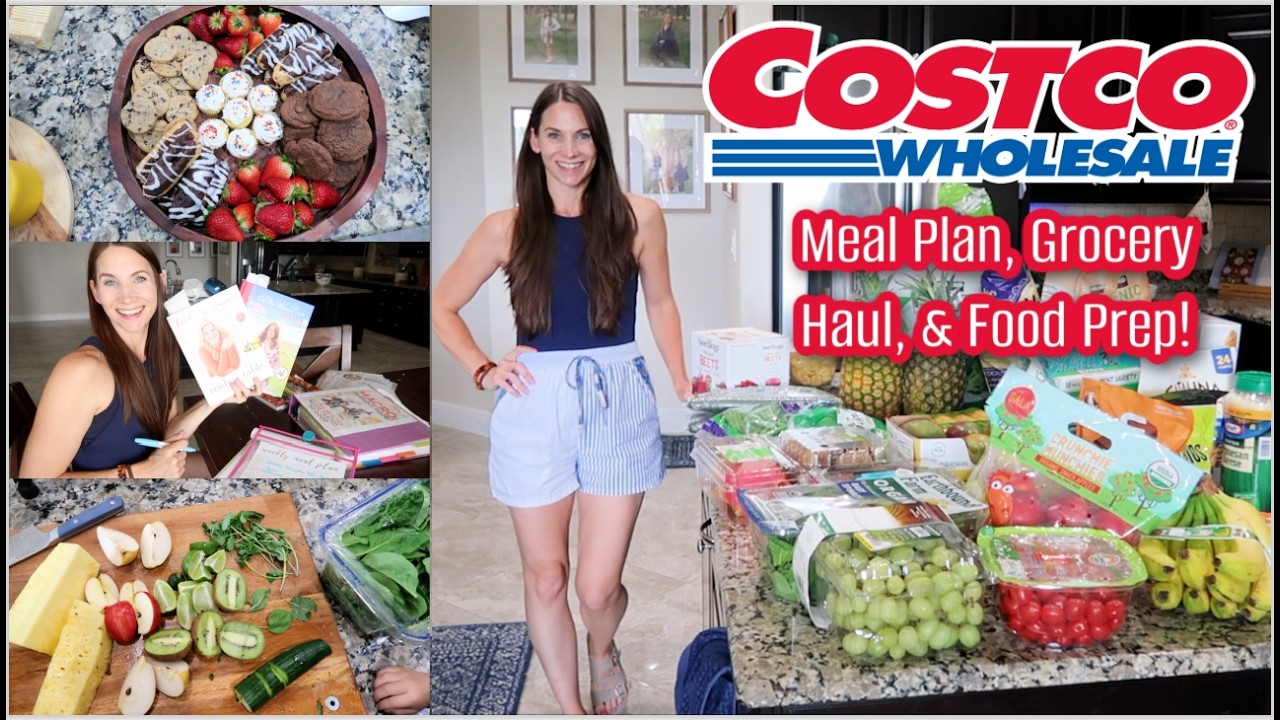 Weekly Meal Plan, Costco Grocery Haul &  Amazing Food Prep | Healthy, Easy Family Recipes & Ideas