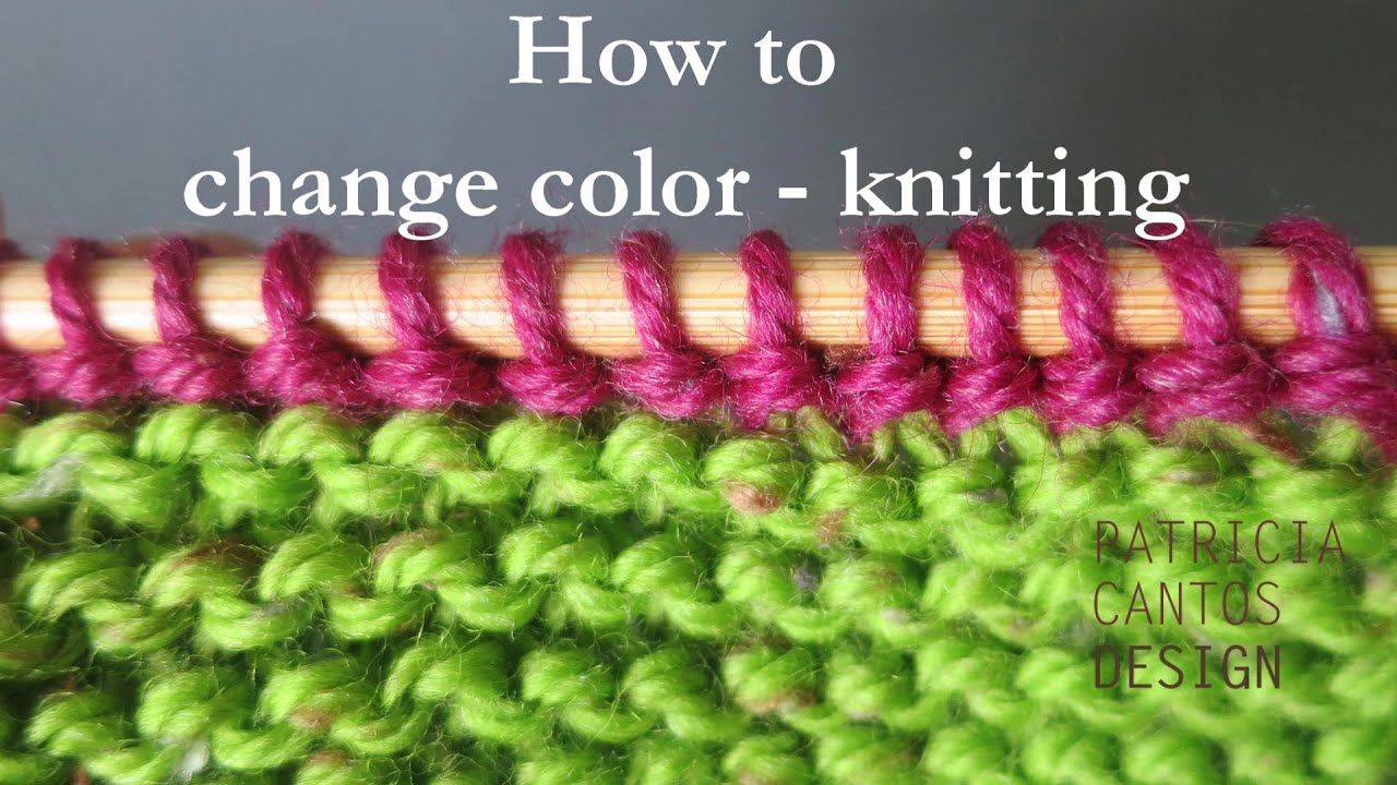 How to change color knitting