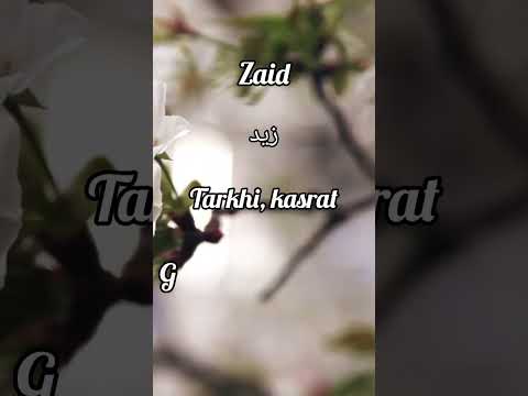 zaid name meaning #islamicvideo #islamic #islamicstatus