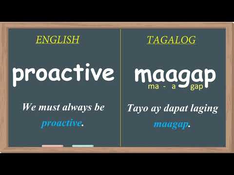 English to Tagalog Translation featuring Filipino Positive Traits | RYAN'S BOARD