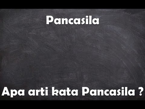 Apa arti kata Pancasila ?