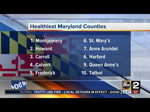 Do you live in one of the healthiest Maryland counties?
