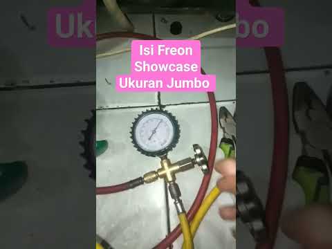 Isi freon showcase ukuran jumbo #kulkas