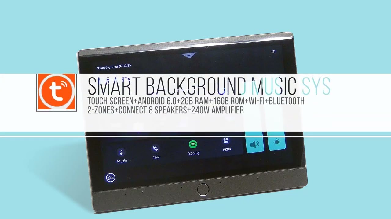 Tuya Smart Background Music Amplifier/Control Panel/System
