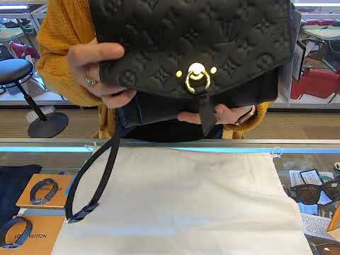 LOUIS VUITTON Blanche BB Monogram Empreinte Crossbody Bag Black-REVIEW |PRE-OWNED