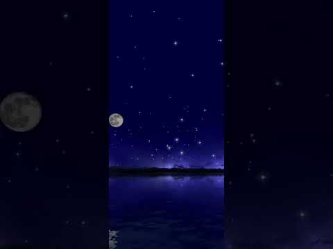 Night Sky | Moving Stars | Moon night
