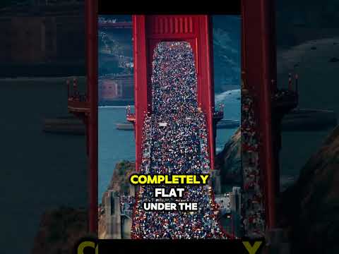 Golden Gate Bridge 50th Anniversary: 800,000 People Cause Bridge to Flatten