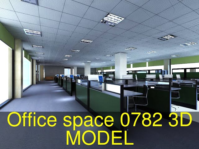 Office space 078-2 Two 3D Model - FlatPyramid
