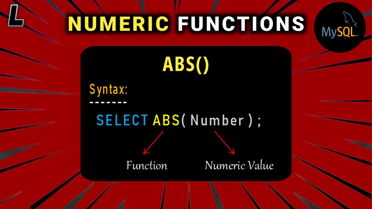 Numeric Functions in SQL | ABS Function | SQL Series: #19