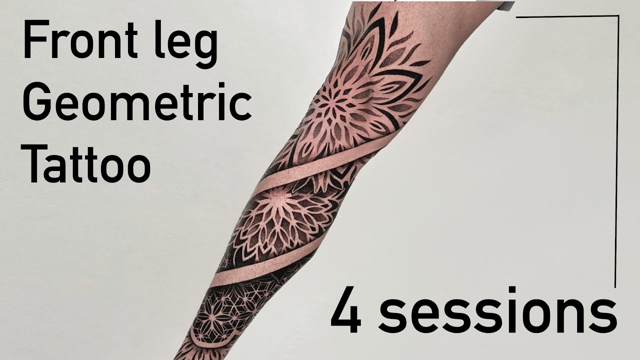 Geometric Front Leg  - Tattoo Timelapse