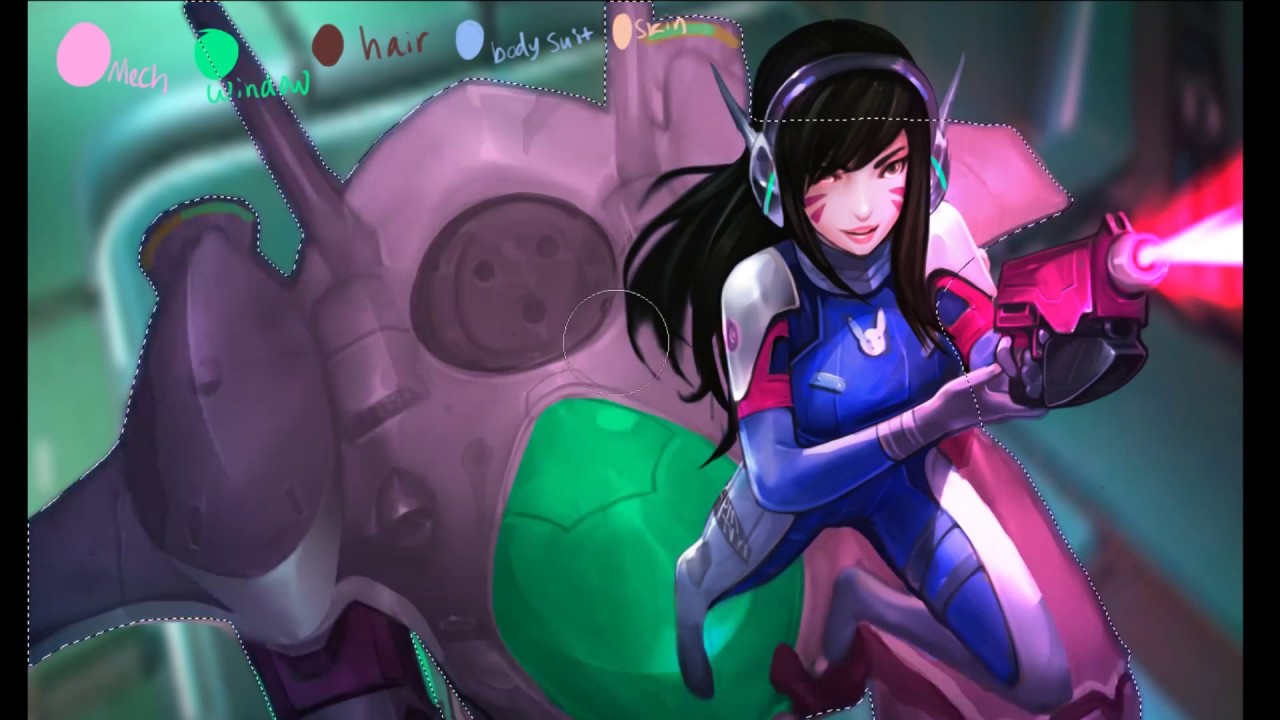 Dva fanart from overwatch