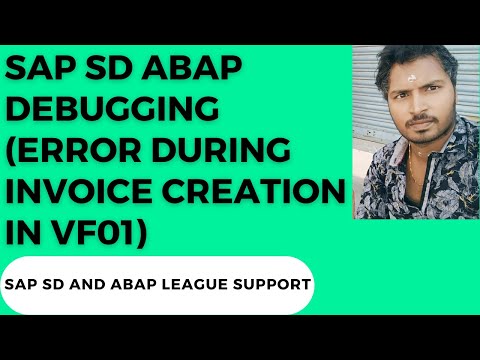 SAP SD ABAP DEBUGGING (Error during invoice creation in VF01)
