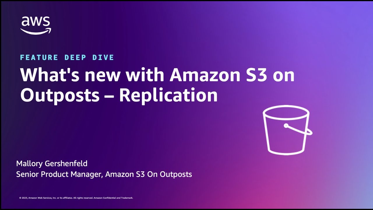 Amazon S3 Replication on Outposts | Amazon Web Services