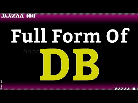 Full Form of DB | DB full form | #Shorts | Full Form DB | DB Stands for | BE का फुल फॉर्म | DB Means