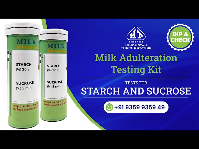 Milk Adulteration Test Kit - Milk Adulteration Testing Kit for Starch ...