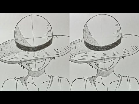 How to draw - Monkey D. Luffy Easy step-by-step for beginner | ONE PIECE Drawing