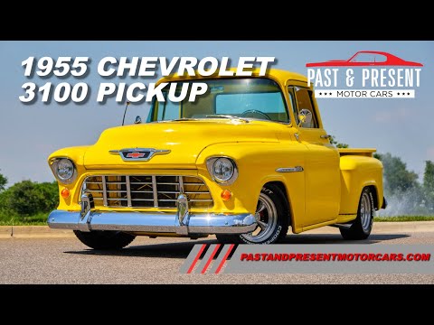 1955 Chevy 3100 Pickup Yellow Grey Autp 341059