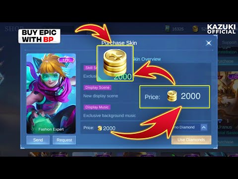 HOW TO GET SKINS USING BP IN MLBB