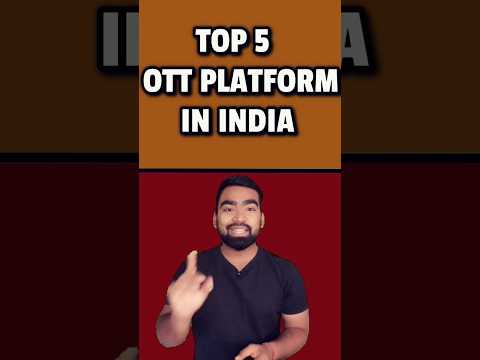 Top - 5 OTT Platform in India with Active Users | #shorts #youtubeindia