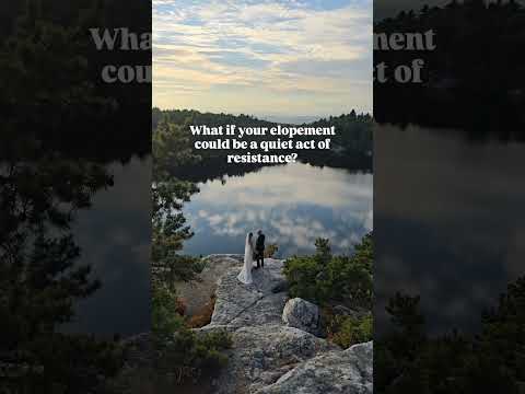 What if your wedding could be a quiet act of resistance?