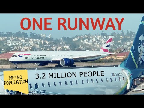 How San Diego Airport's SINGLE RUNWAY Works