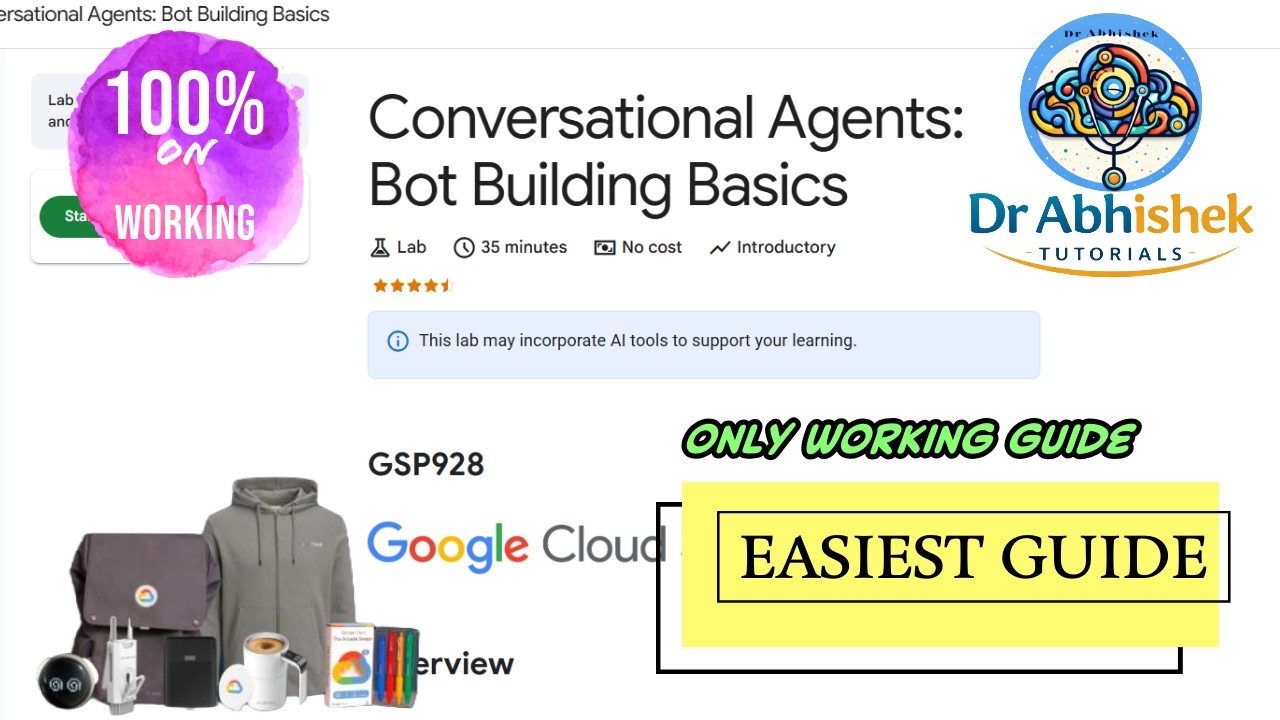Conversational Agents: Bot Building Basics | APRIL 2026 | #GSP928 #qwiklabsarcade2026