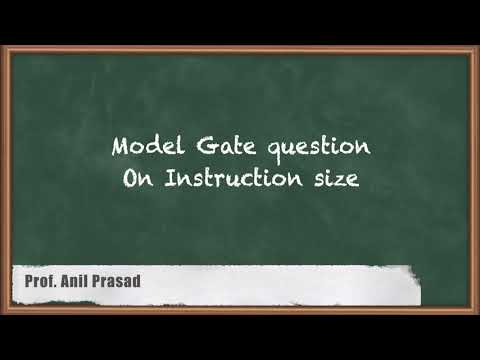 Instruction Size In Digital Circuits Explained - Solving Model GATE Questions Video Lecture ...