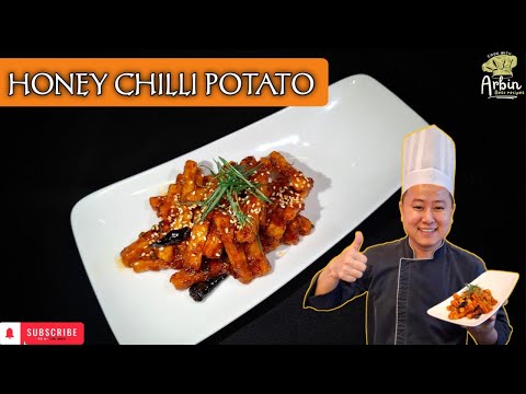 How To Make a Crispy Honey Chilli Potato | FULL RECIPE | @CookwithArbin