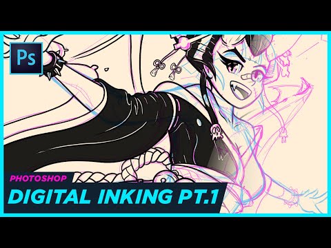 Digital inking pt 1/4 - Photoshop